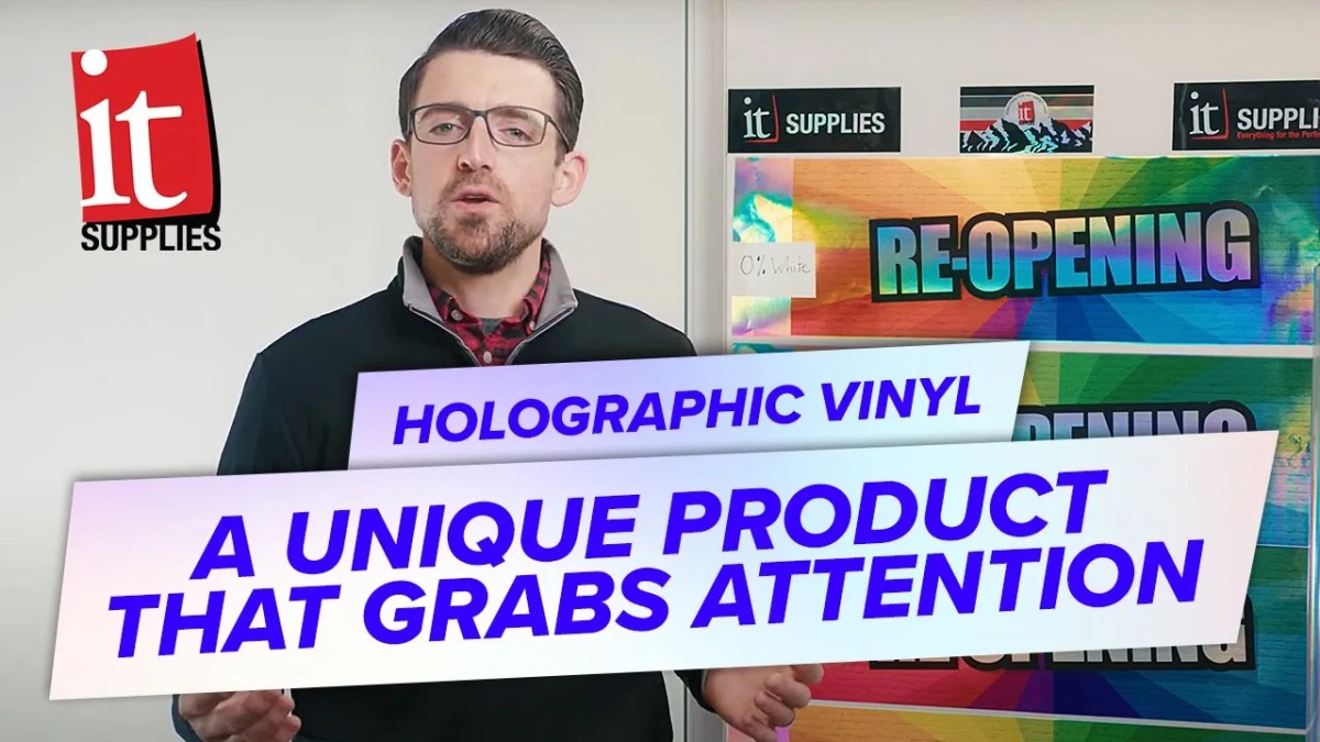 IT Supplies Blog Rainbow Holographic Vinyl by General Formulations